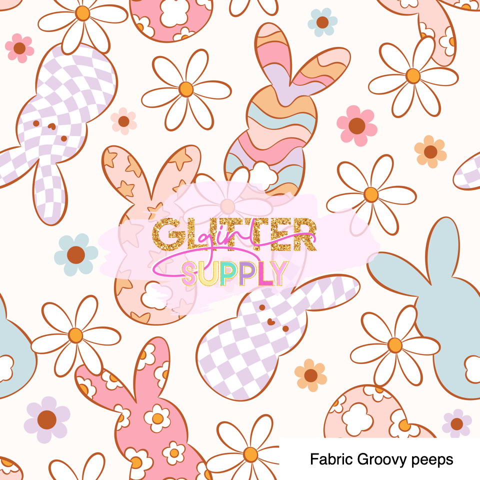 Fabric Groovy peeps – Glitter Girl Supply