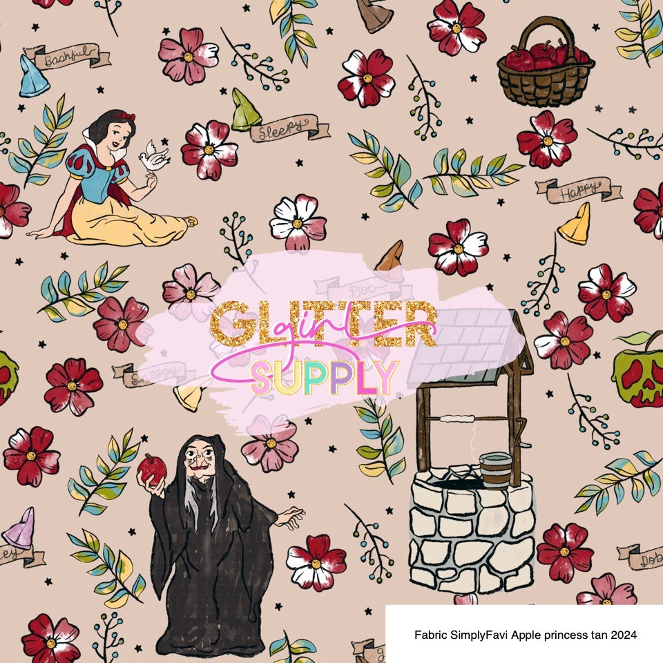 Fabric SimplyFavi Apple princess tan 2024 – Glitter Girl Supply