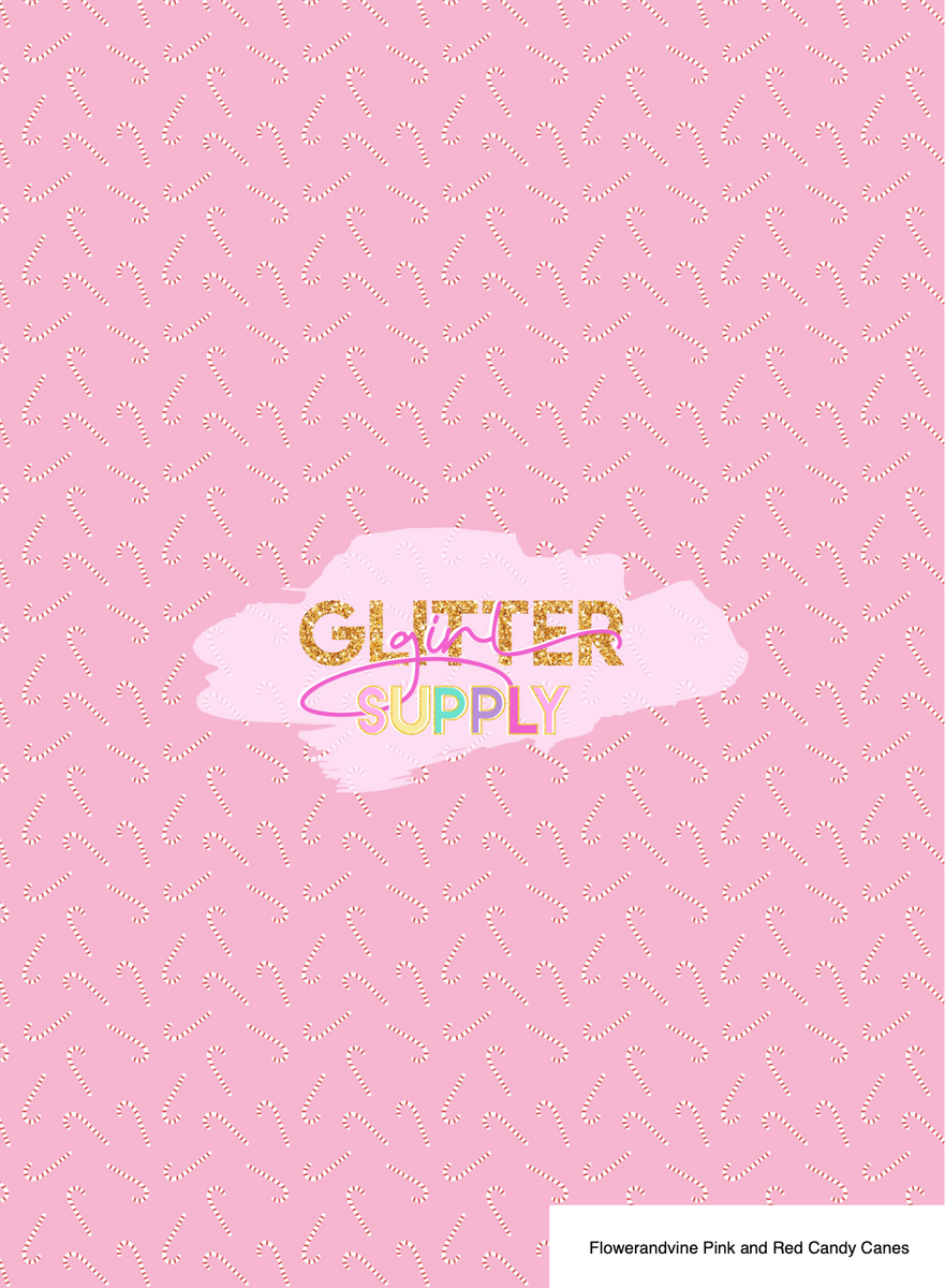Flowerandvine Pink and Red Candy Canes – Glitter Girl Supply