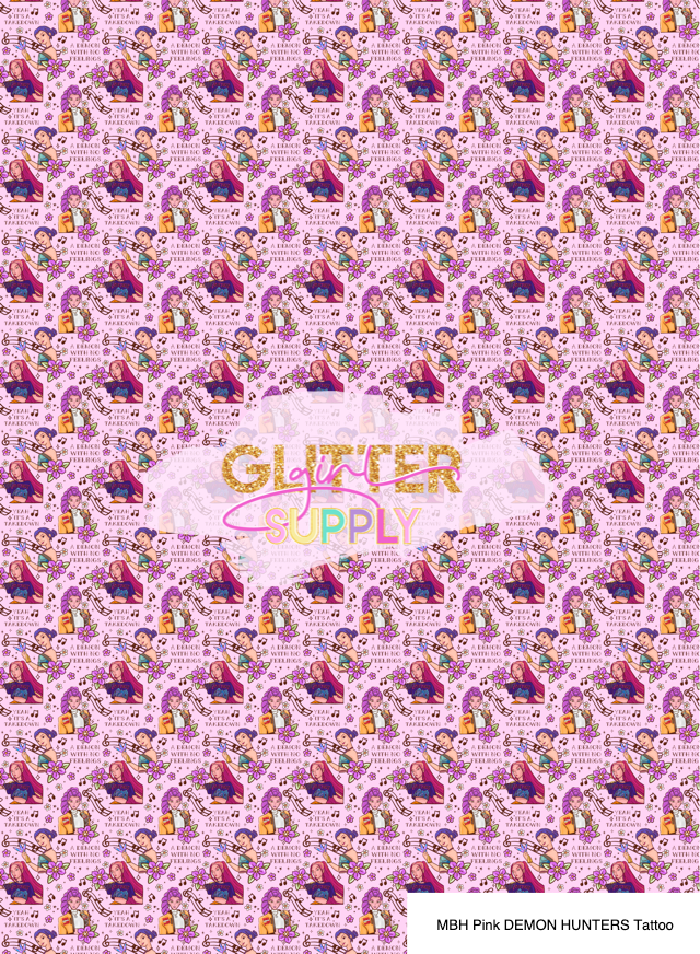 MBH Pink DEMON HUNTERS Tattoo – Glitter Girl Supply