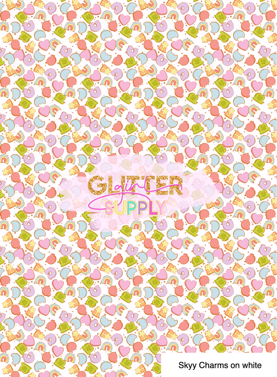 Skyy Charms on white – Glitter Girl Supply