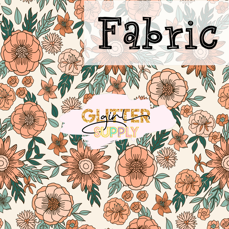 Fabric pgc 70s flowers – Glitter Girl Supply