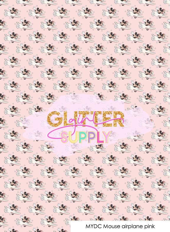 MYDC Mouse airplane pink – Glitter Girl Supply