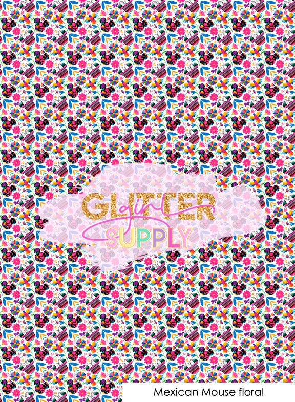 Mexican Mouse floral – Glitter Girl Supply