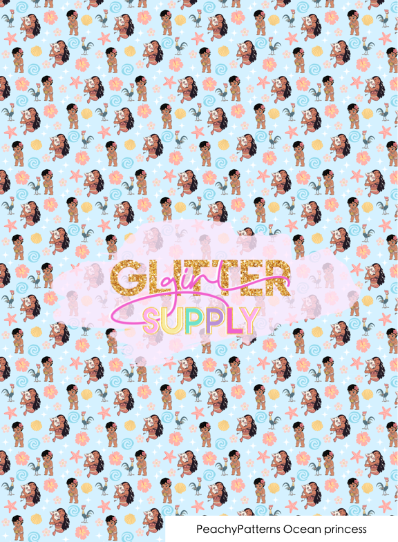PeachyPatterns Ocean princess – Glitter Girl Supply