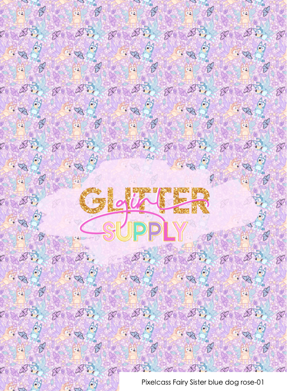 Pixelcass Fairy Sister blue dog rose – Glitter Girl Supply